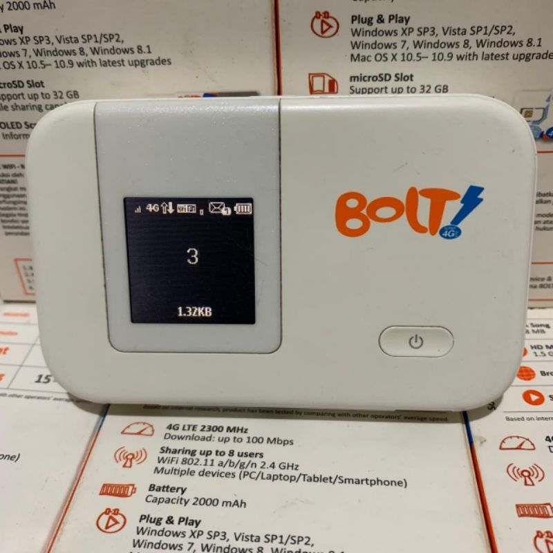 Jual Wifi Modem 4G Mifi HUAWEI E5372s Bolt Slim1 UNLOCK All Operator 4G ...