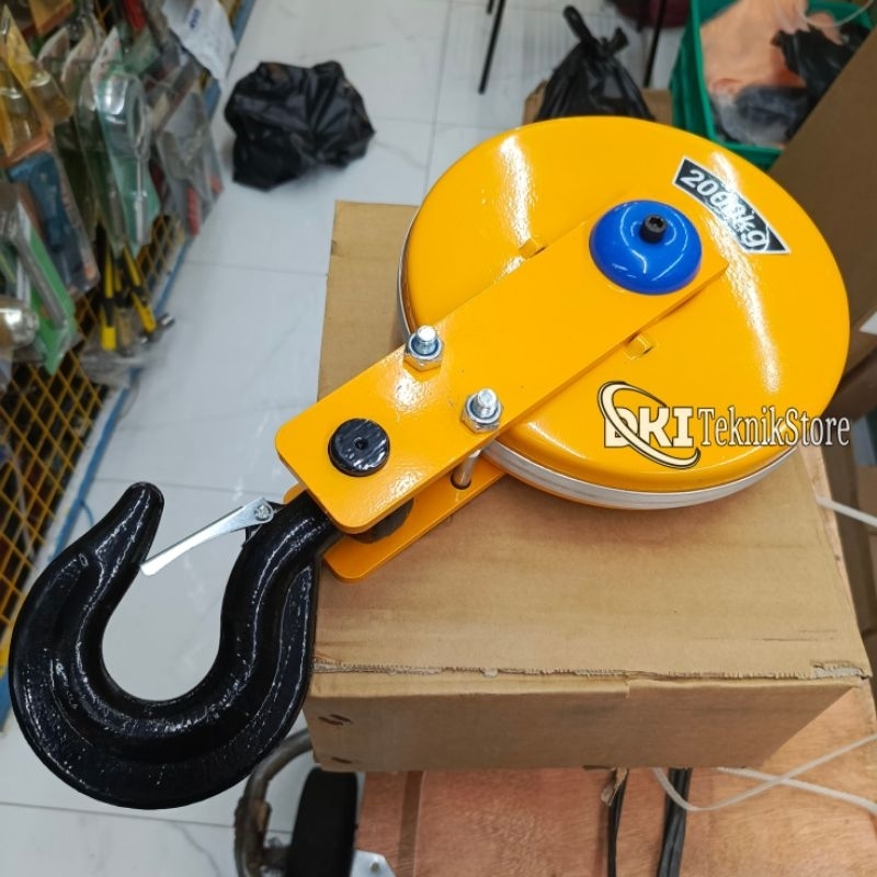 Jual Hook Crane Hoist 2 Ton 2000 Kg Hook Electric Wire Rope Hoist 2 Ton ...