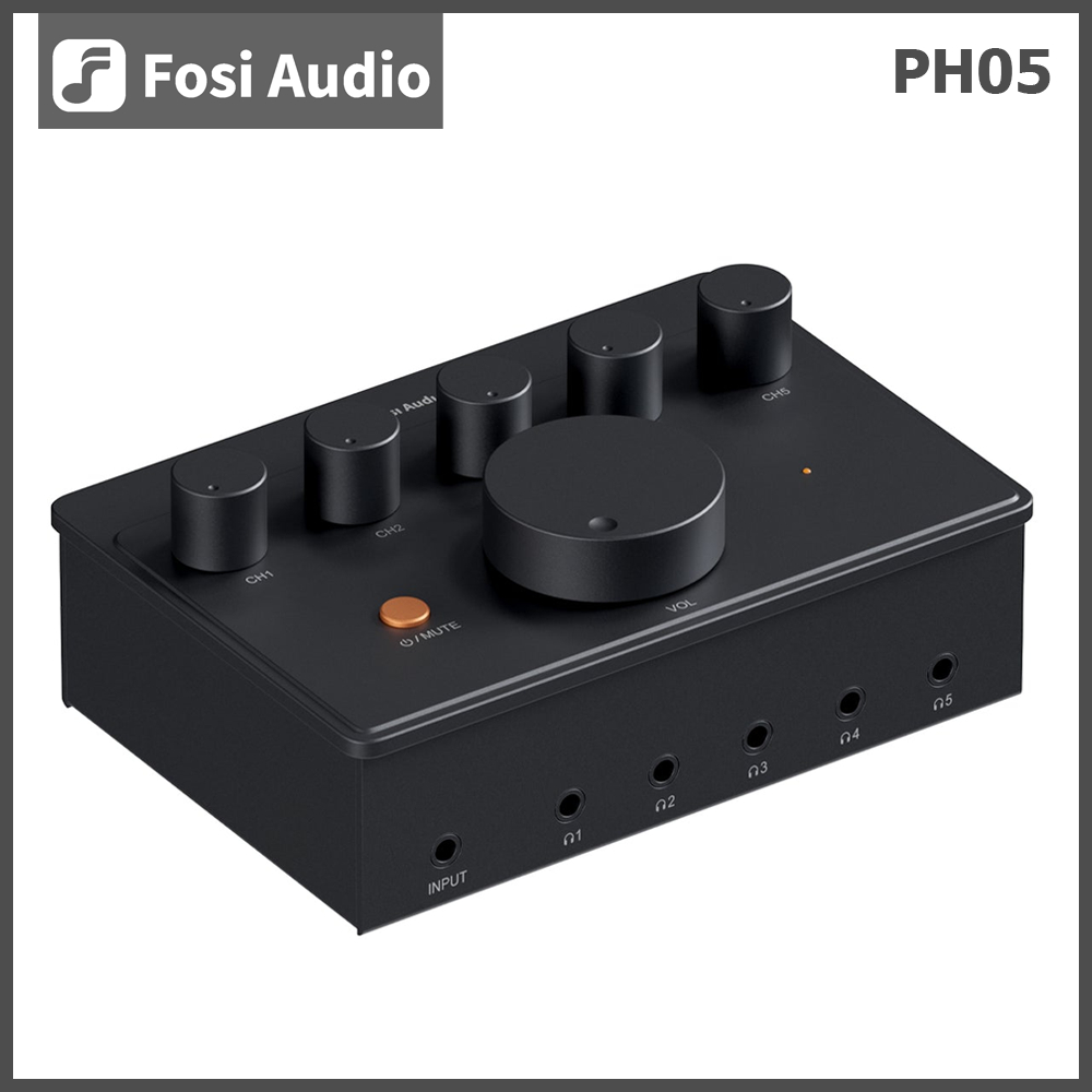 Jual Fosi Audio PH05 Amplifier Headphone Splitter 5 Channel Independent Control | Shopee Indonesia