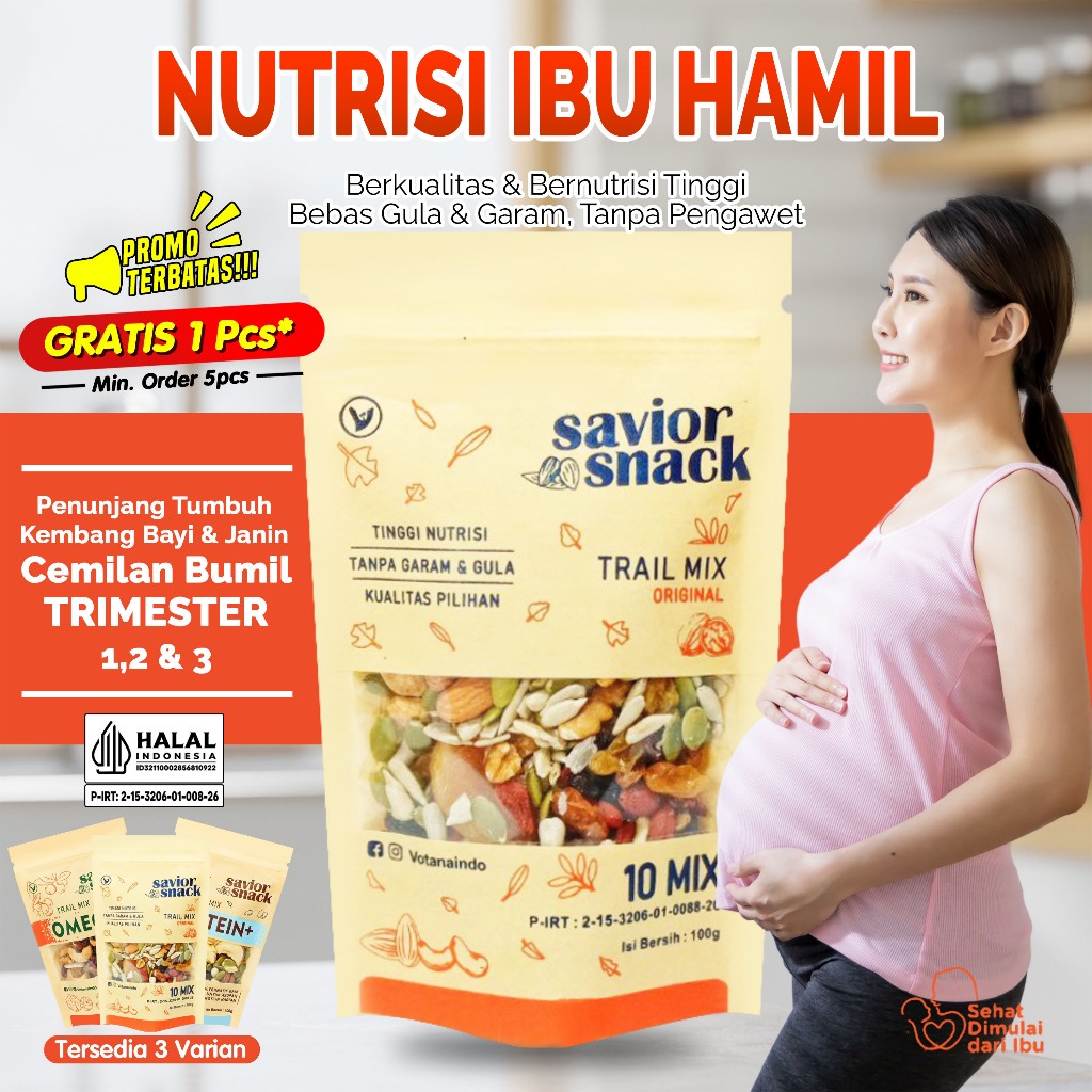 Jual Cemilan Ibu Hamil Trimester 1,2 & 3 Makanan Sehat Bumil - Savior ...