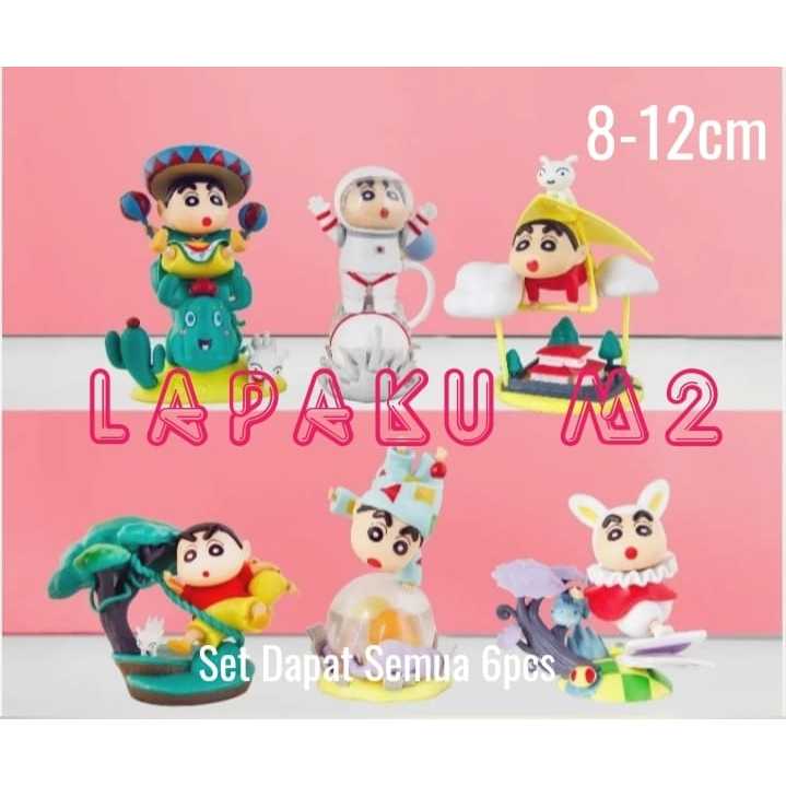 Jual Action Figure Shin Chan Shinchan Classic Scene Series set isi 6pcs ...