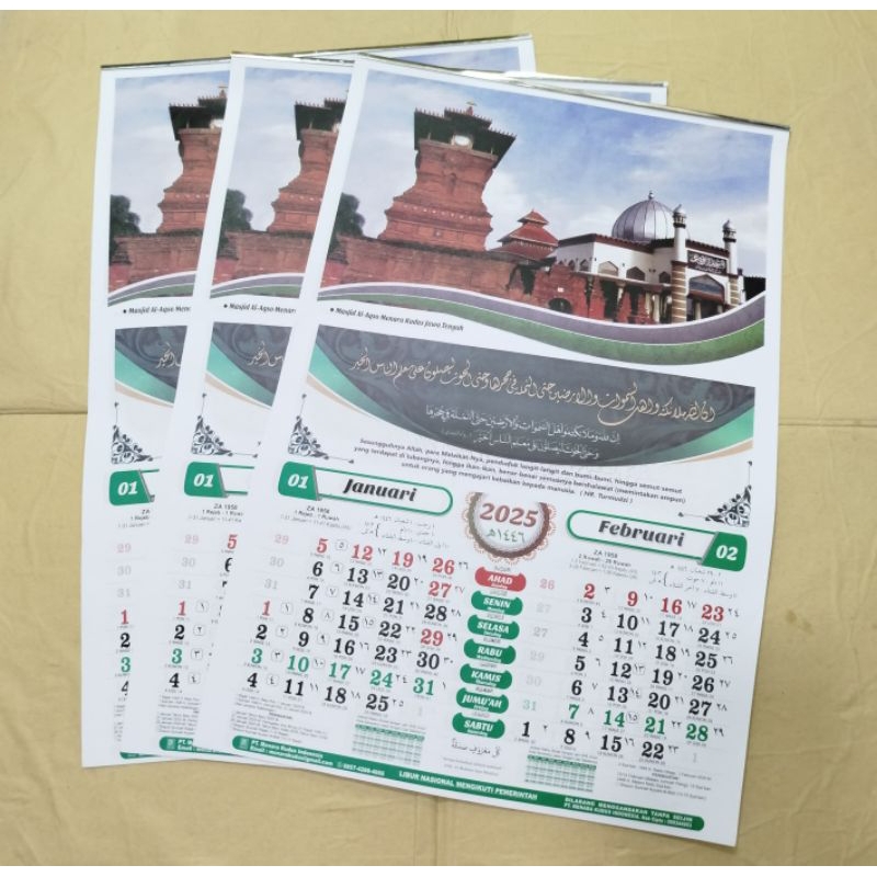 Jual kalender 2025 / almanak tahun 2025 tanggalan Jawa dan islami ...