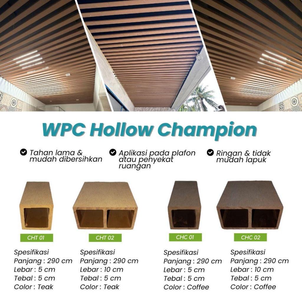 Jual WPC HOLLOW | WPC PARTISI | WPC PENYEKAT RUANGAN | Shopee Indonesia