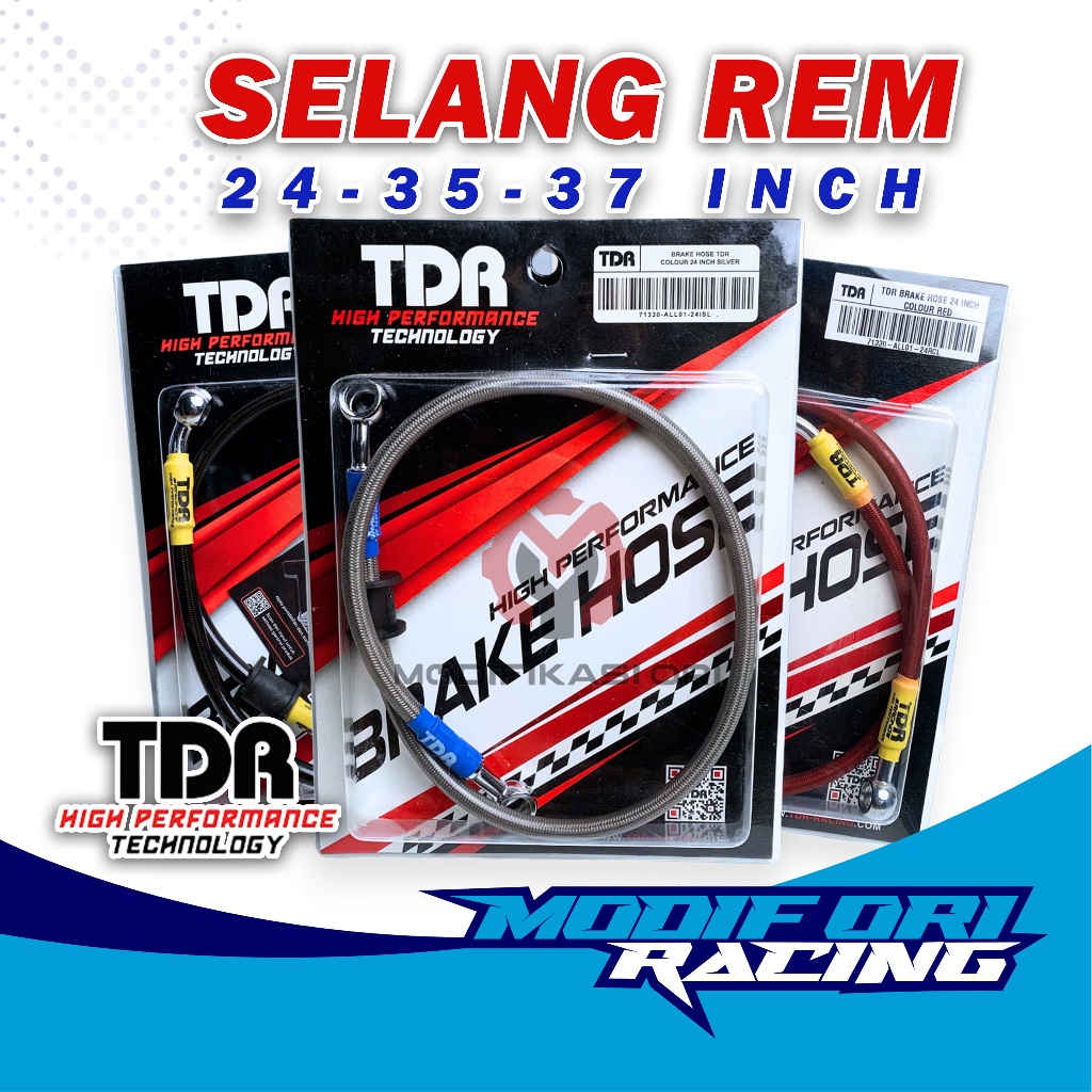 Jual SELANG REM TDR BLACK KARBON / CAKRAM universal 24 35 37 Inch 61 89 ...
