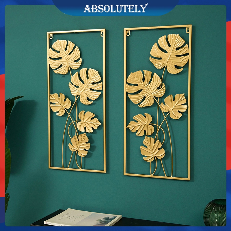 Jual Wall Decor Hiasan Dinding Wall Decor 70*30Cm Besi Bunga Daun Dan ...