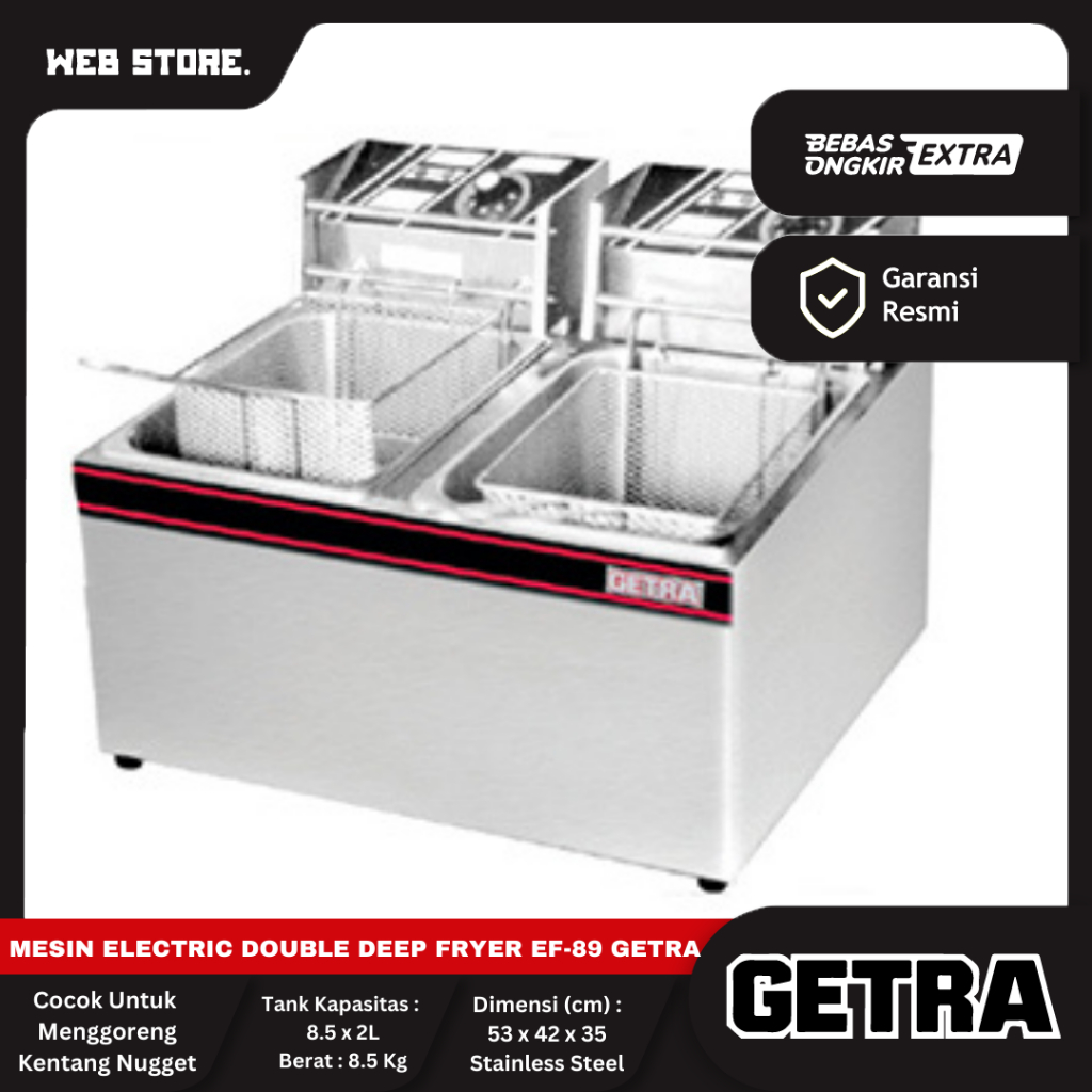 Jual Mesin Penggoreng Listrik 8.5Lx2 Electric Double Deep Fryer EF-89 ...