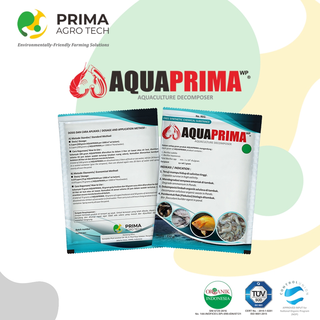 Jual Aquaprima 150gr - Aquaculture Decomposer By Prima Agro Tech | Shopee Indonesia