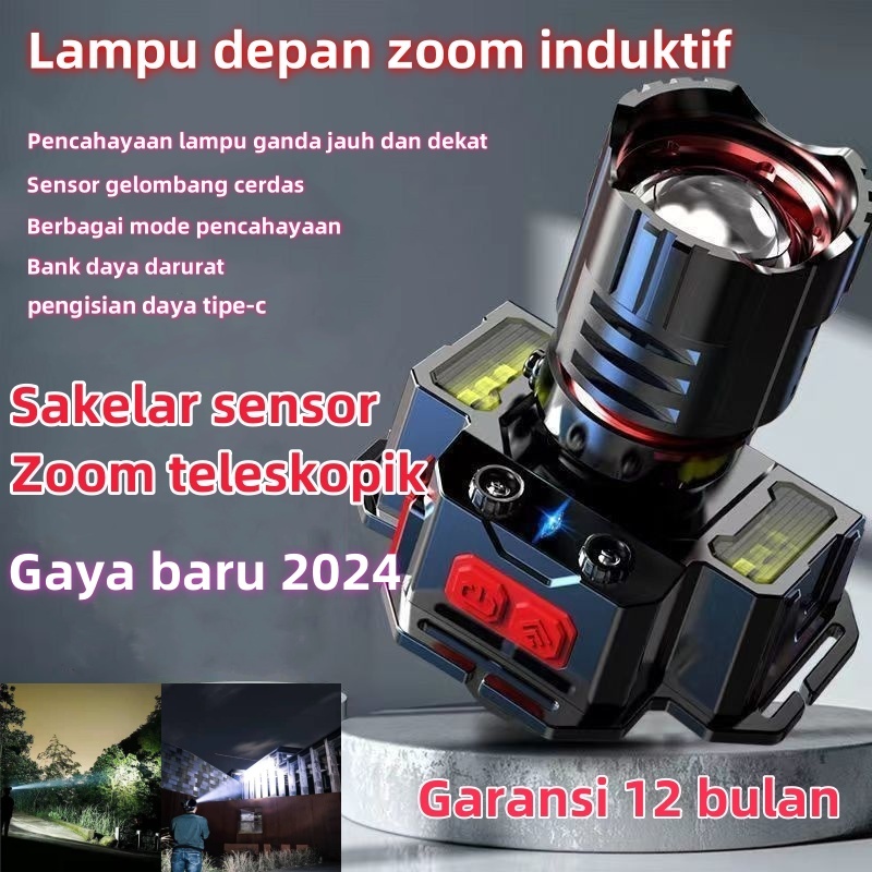 Jual 【Anbolt-Toko bendera】Lampu depan sensor gelombang Lampu depan sensor super terang Lampu ...