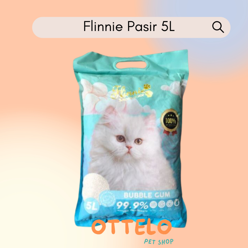 Jual Pasir Bentonite Gumpal Flinnie 5 Liter / Pasir Kucing Wangi ...