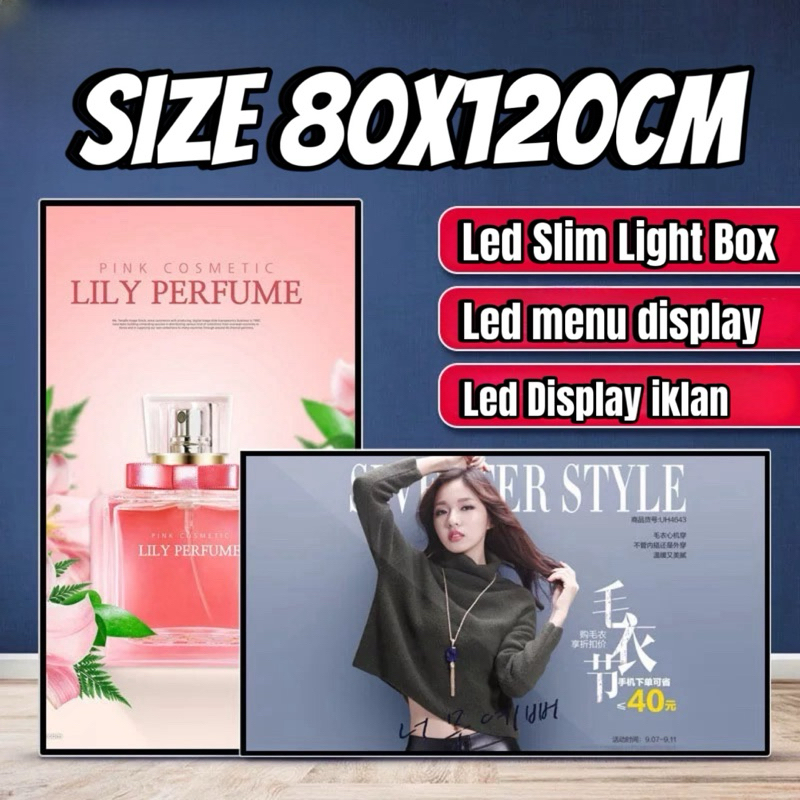 Jual LED Cafe Menu Board/ LED Sign board/Slim Light Box/LED Light Box ...