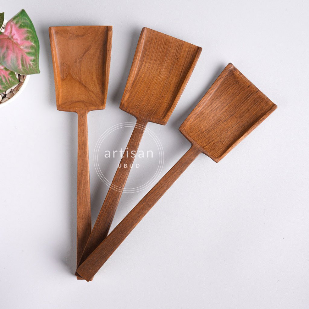 Jual Mahabala - Sendok Sutil Kayu / Spatula Kayu Jati Bahan Alami Food ...