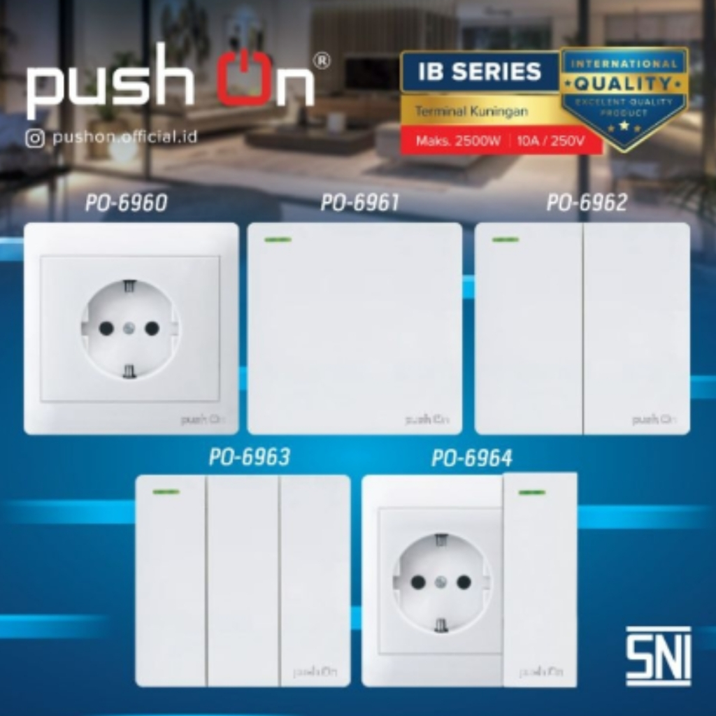 Jual Push On Stop Kontak/ Saklar Engkel/Saklar Double/Saklar Triple ...