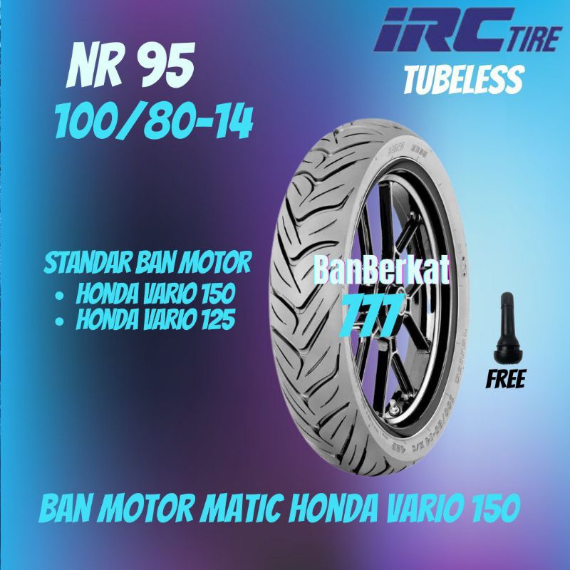Jual PROMO Ban Motor Matic / IRC Reborn NR95 100/80 Ring14 Tubeless PRODUKSI 2025 | Shopee Indonesia