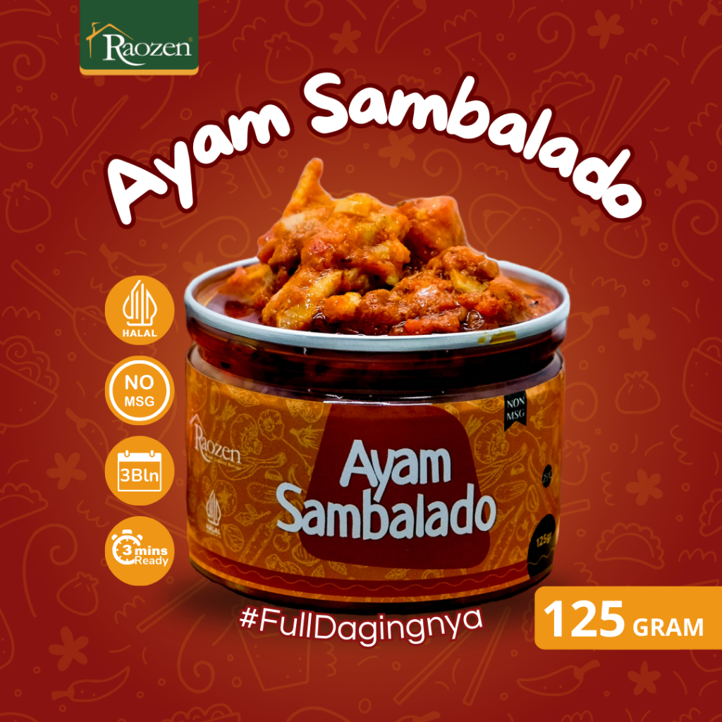 Jual Raozen Ayam Sambalado - Ayam Sambal Balado Pedas Gurih Dengan Ayam ...