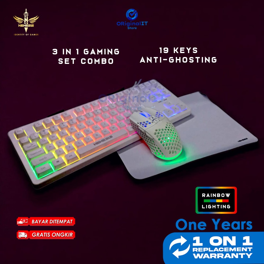 Jual Keyboard Combo 3 in 1 mouse mousepad KC80 Gaming Keyboard | Shopee ...