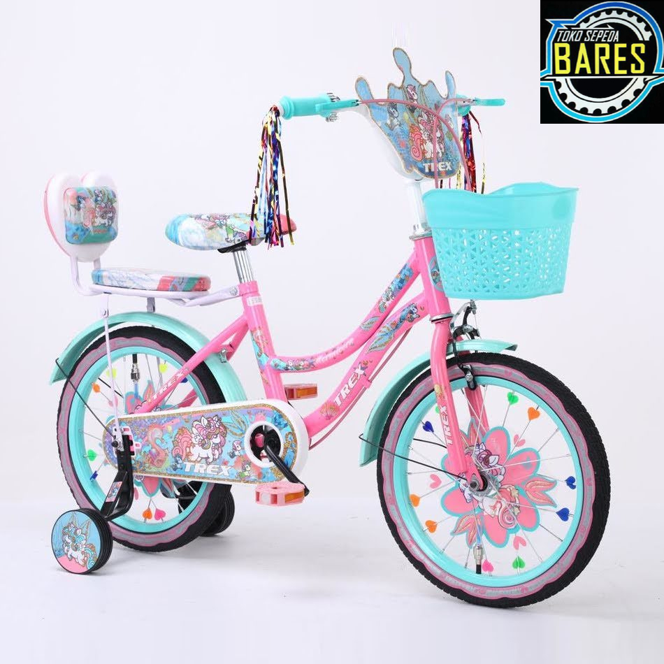 Jual Sepeda Mini Anak 12 / 16 Trex Lollipop Mermicorn | Shopee Indonesia