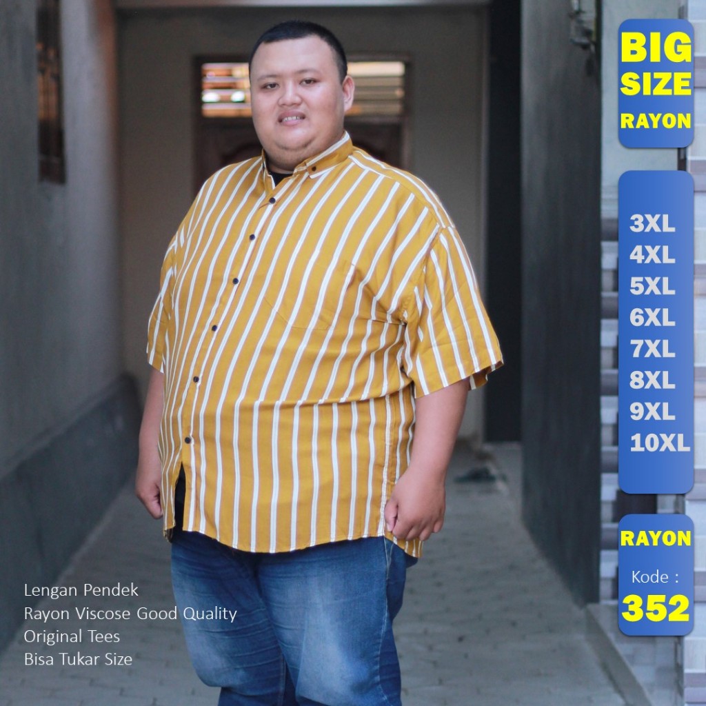 Jual ICW Kemeja Jumbo Pria 2xl 3xl 4xl 5xl 6XL Ukuran Besar Gemuk ...