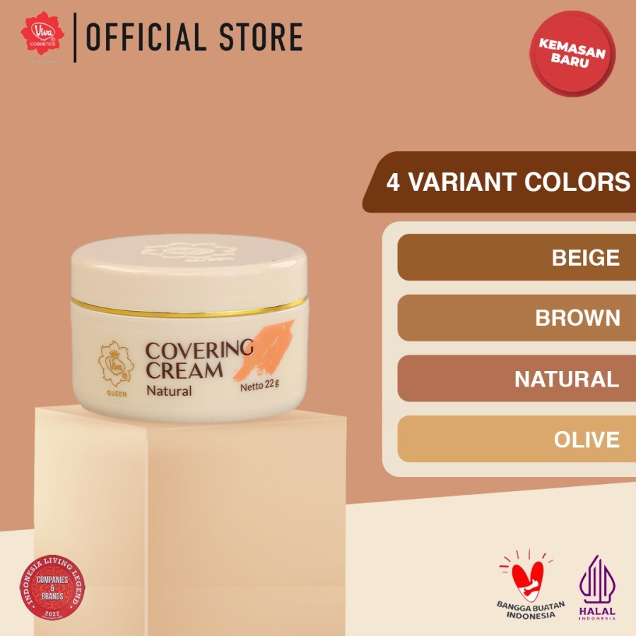 Jual VIVA QUEEN COVERING CREAM - Alas Bedak Transferproof | Shopee ...