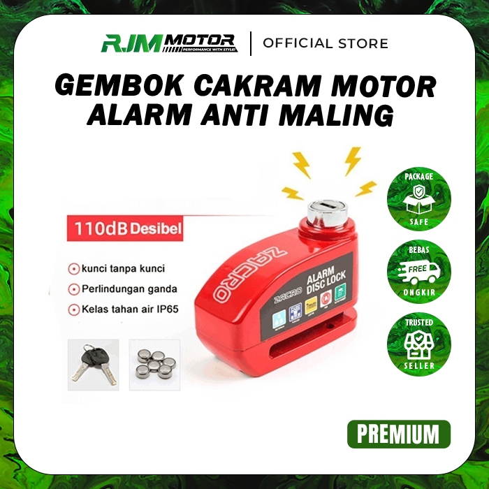 Jual Gembok Motor Cakram Anti Maling Alarm Disc Lock Kunci Rem Kuat ...