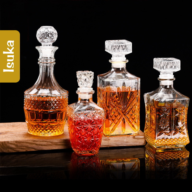 Jual Botol Wine Kaca Whiskey Glass Botol Tempat Minuman Whisky Decanter ...