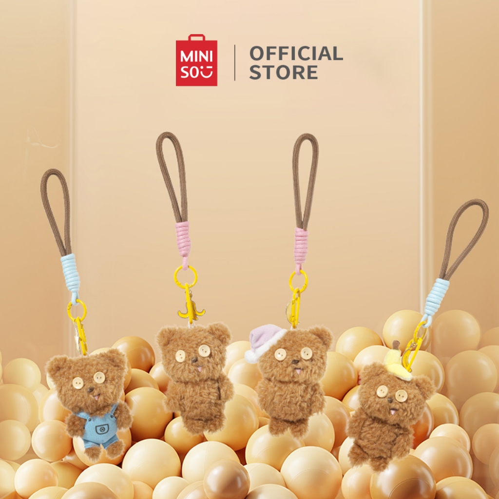 Jual MINISO X MINIONS Gantungan Boneka Bob+Tim Collection Plush Pendant ...
