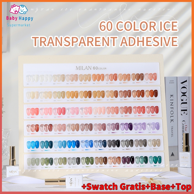 Jual 2024 15ml 60 / 68 Warna jelly color gel polish + contoh warna set ...