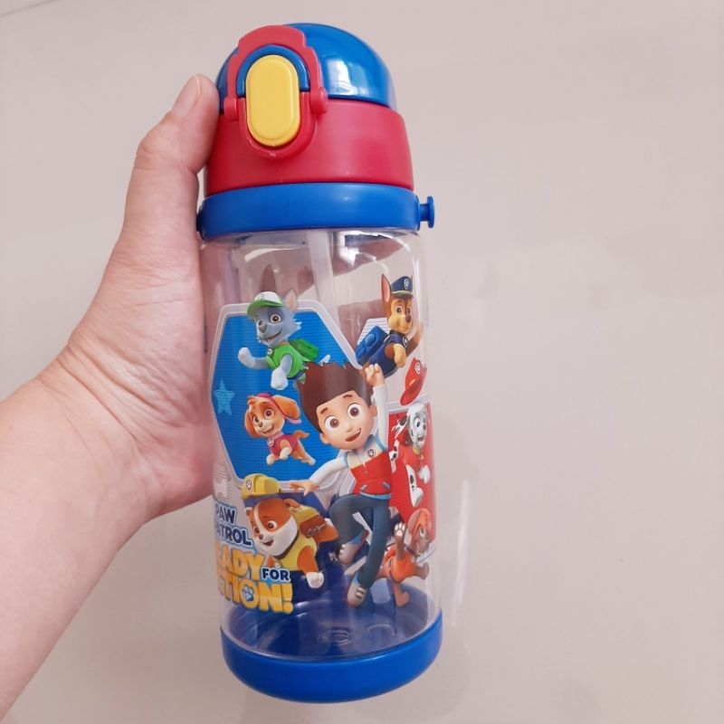 Jual botol minum anak karakter paw patrol botol min sedotan karakter paw patrol 600ml botol ...