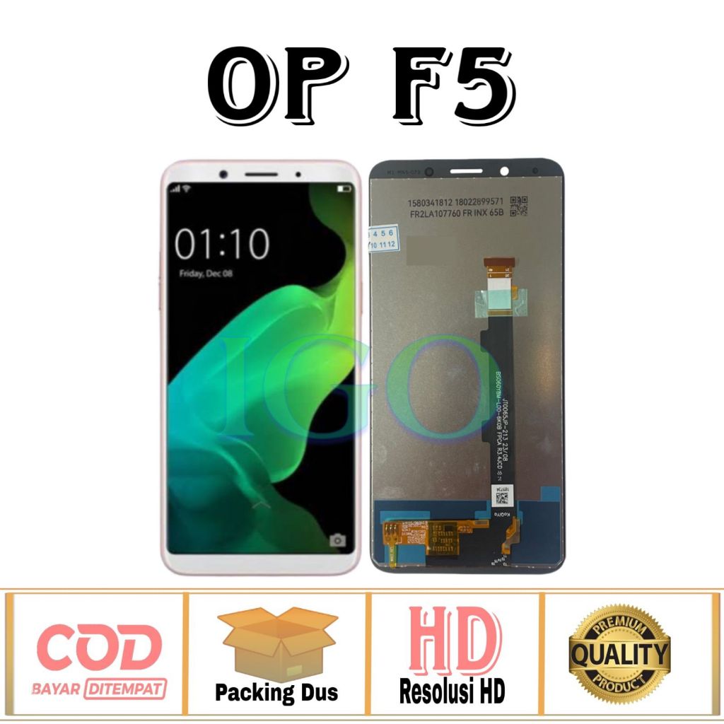 Jual LCD TOUCHSCREEN OPPO F5 / F5 YOUTH / F5 PLUS FULLSET COMPLETE ...