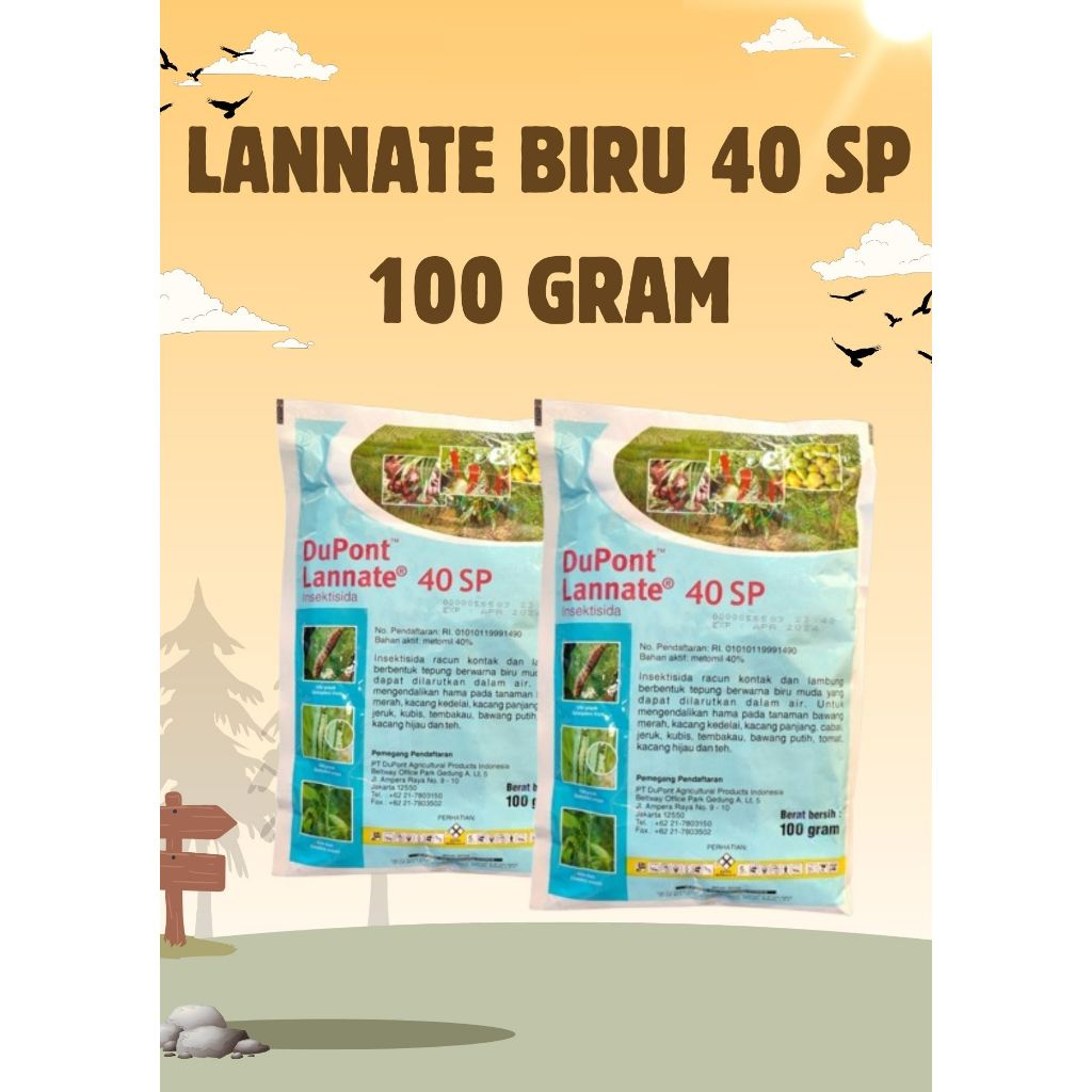 Jual INSEKTISIDA LANNATE BIRU 40 SP 100 GRAM | Shopee Indonesia