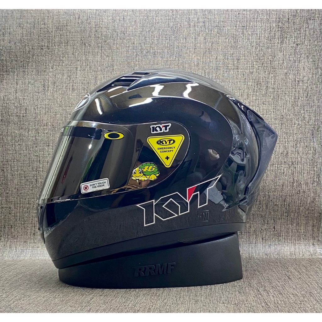 Jual KYT R10 Solid Black Glossy || Paket Ganteng - Helm Full Face ...