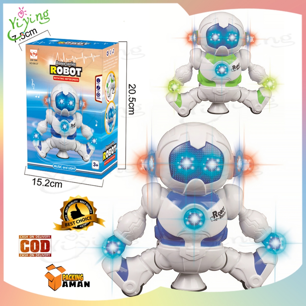 Jual Mainan Aank Robot / Mainan Anak Dancing Robot Light and Music 3D ...