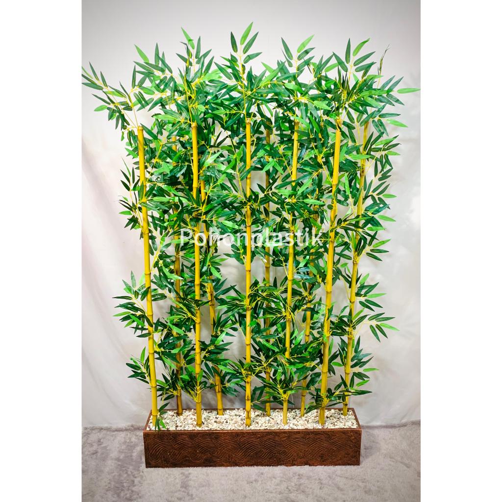 Jual penyekat ruangan partisi pohon Bambu Tinggi 170cm Pot 1 Meter ...