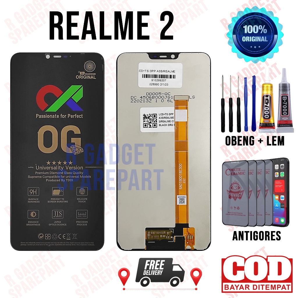 Jual Lcd Realme 2 Original OEM Quality Lcd Touchscreen Realme 2 Fullset ...