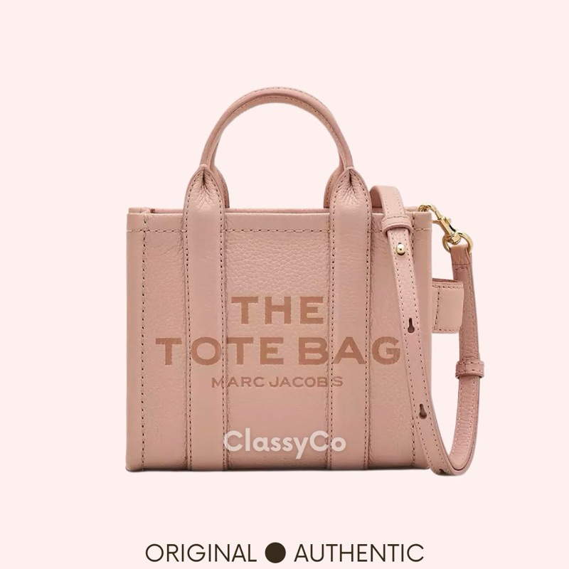 Jual Original MJ Marc Jacobs Leather The Micro tote bag - Rose | Shopee ...