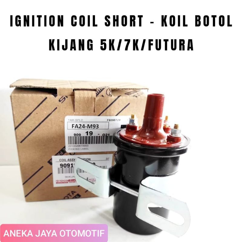 Jual IGNITION COIL SHORT KOIL BOTOL PENDEK KAKI 3 KIJANG 5K 7K FUTURA ...