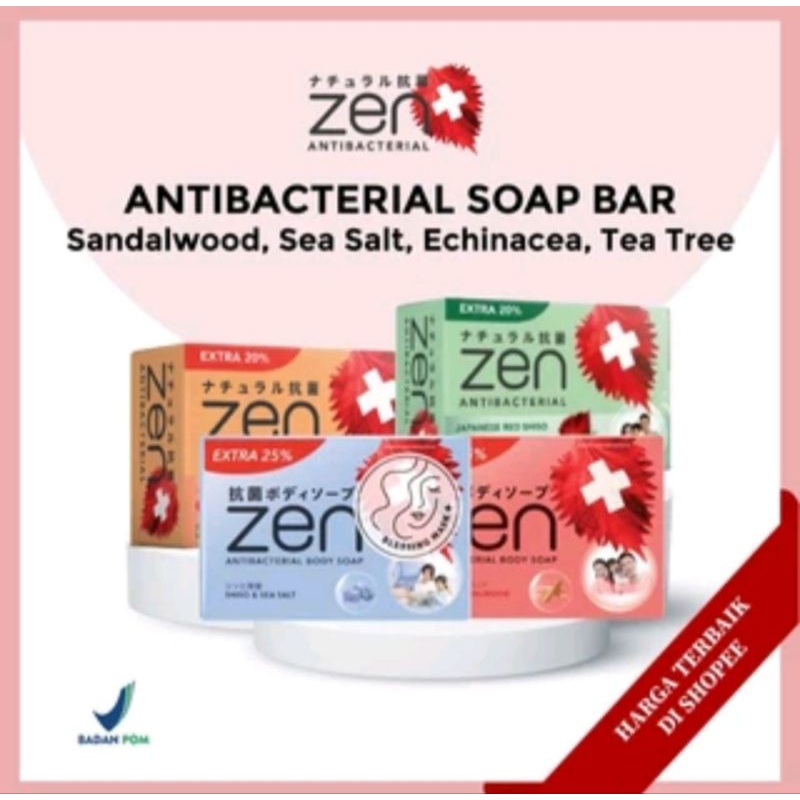 Jual (12pcs) SABUN BATANG ZEN 70 GRAM | Shopee Indonesia
