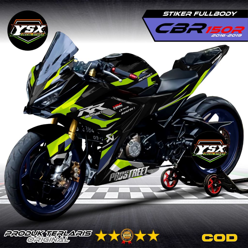 Jual Decal CBR 150R Facelift Stiker Design Custom Racing New | Shopee ...