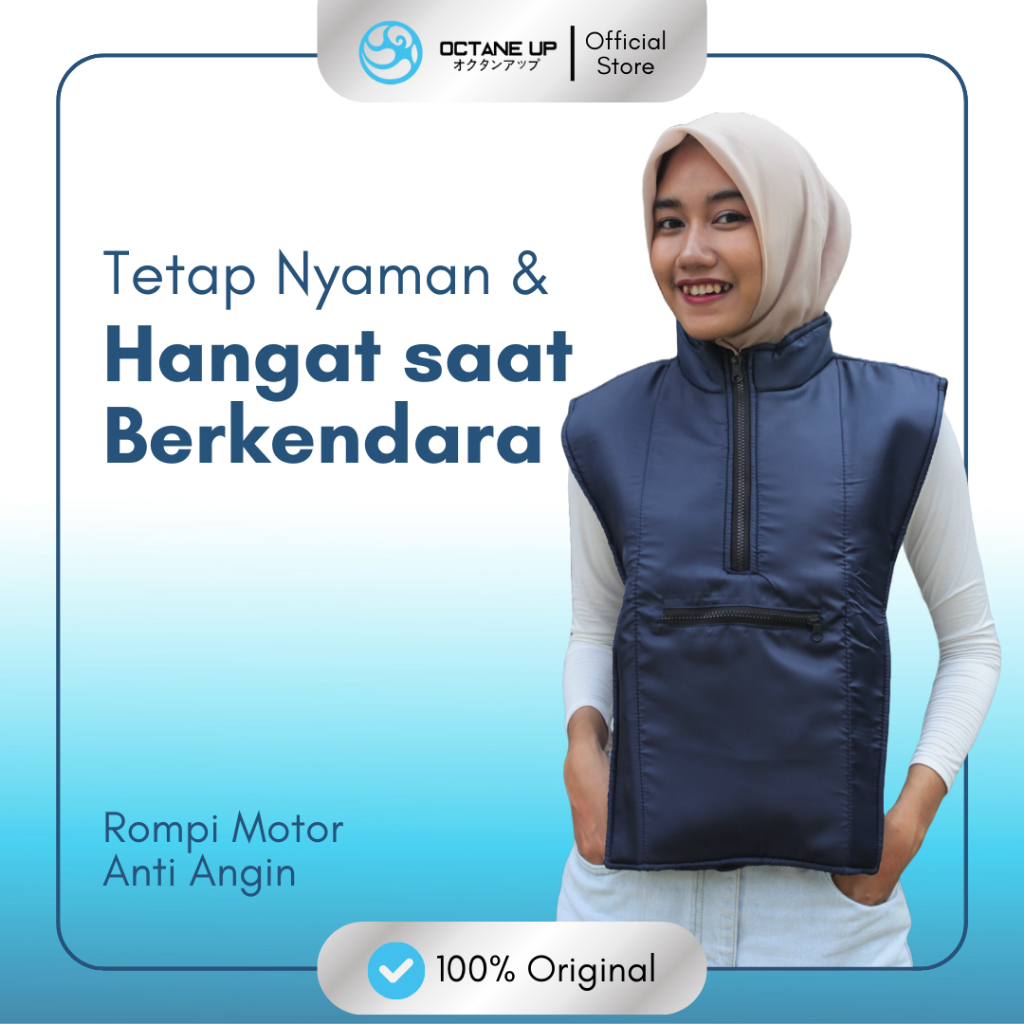 Jual Rompi Motor Anti Angin Original Octane Up | Shopee Indonesia