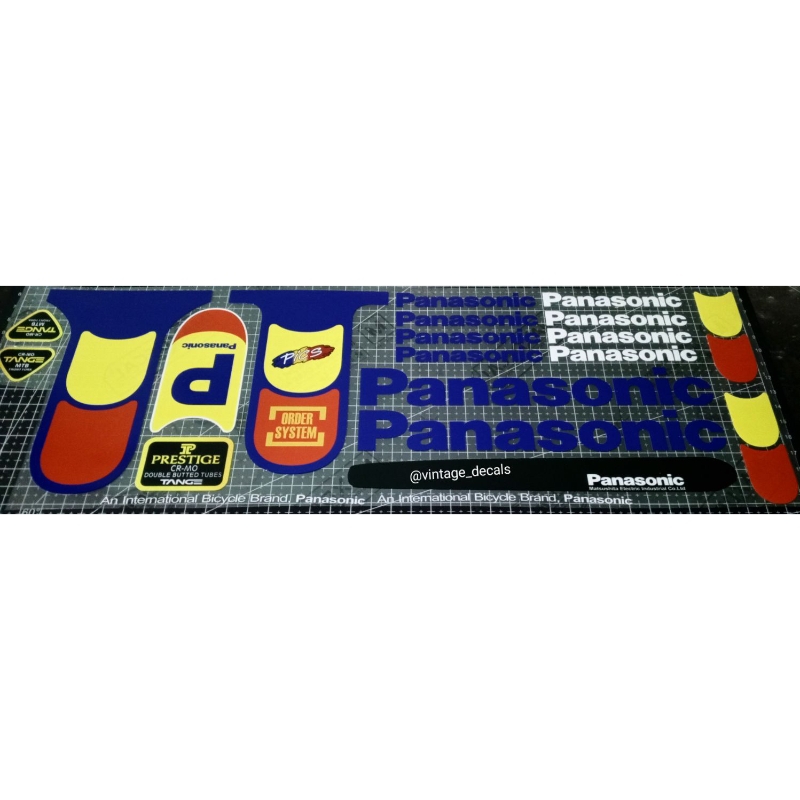 Jual decals replacement sepeda PANASONIC PICS & MC5500 | Shopee Indonesia