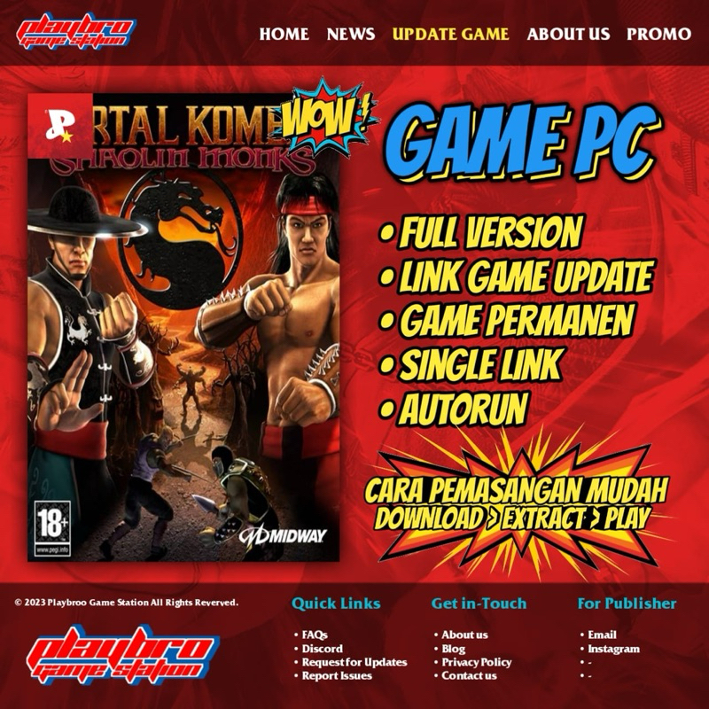 Jual Mortal Kombat Shaolin Monks - Game PC/Laptop (Download to Play Bro!) | Shopee Indonesia