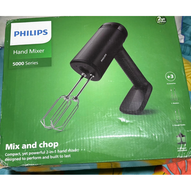 Jual Philip 2 in 1 Mix and chop Hand Mixer Series 5000 SERIES black ...