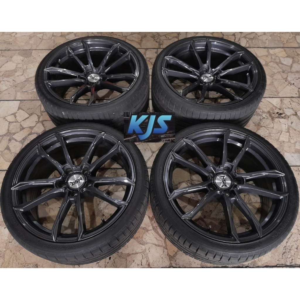 Jual Velg Mobil Racing BMW Bekas R19 HSR FG Tual Flow Forming Pcd 5x120 Ban Hankook 235/35 Ring ...