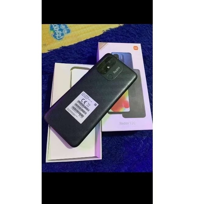 Jual Handphone second murah Redmi 12C 4/128 fullset original | Shopee ...