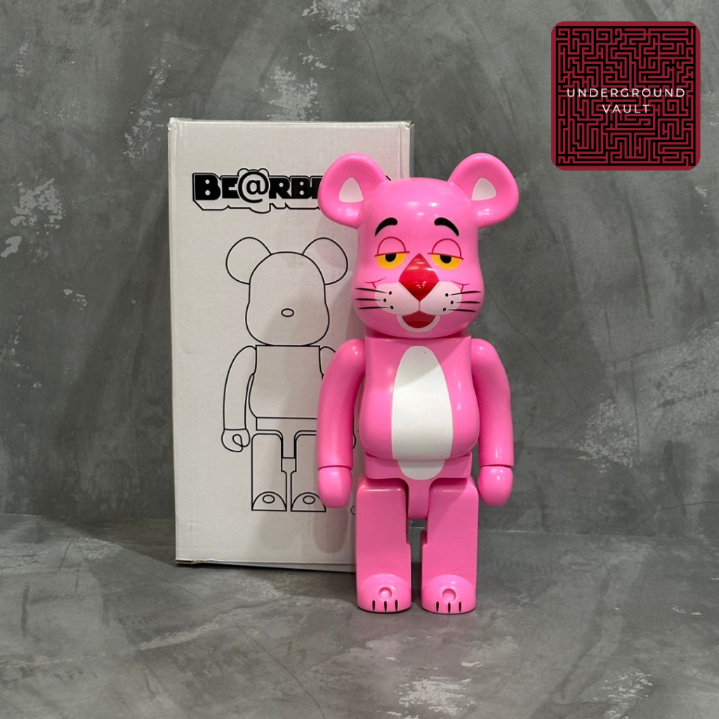 Jual BearBrick BE@RBRICK Bear Brick Pink Panther 400% Action Figure ...