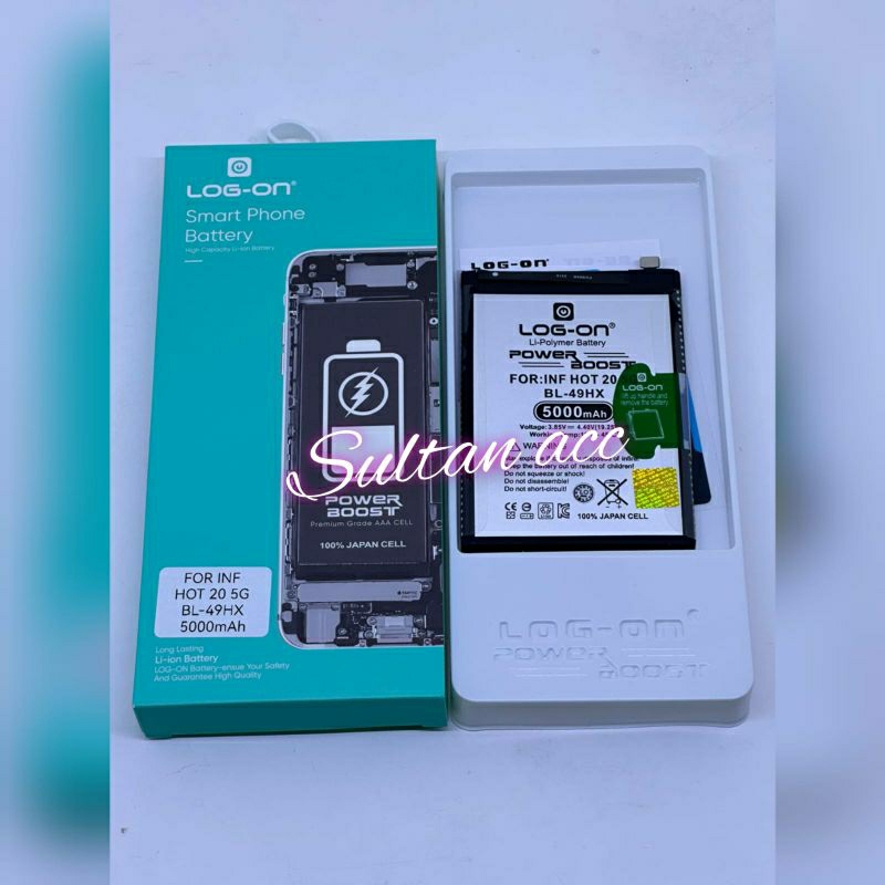 Jual BATERAI LOG ON INFINIX HOT 20 5G X666 X666B BL-49HX POWER BOOST ...