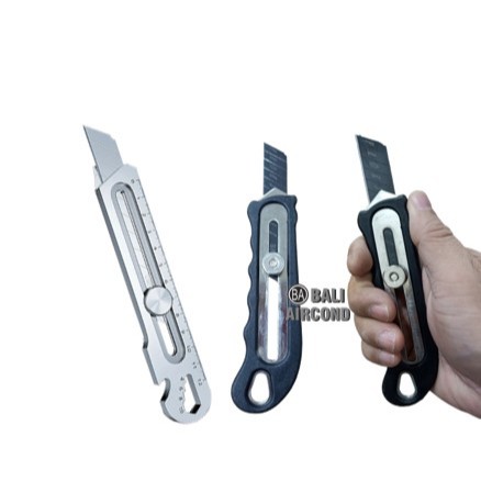 Jual Alat Potong Pisau Cutter Besi Stainless Steal Garis Cover Karet ...