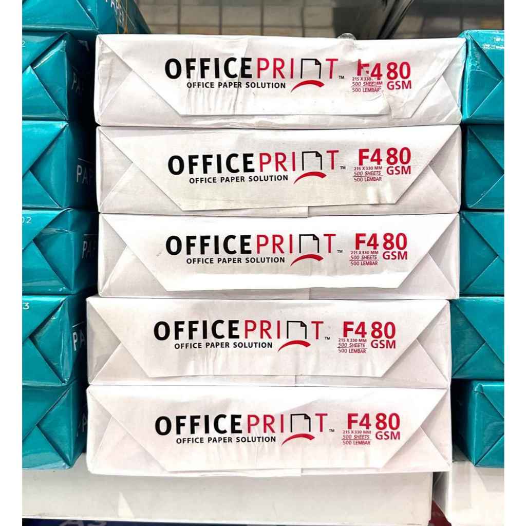 Jual (RIM)Kertas HVS Office Print F4 80gram / Kertas Fotokopi / Kertas ...