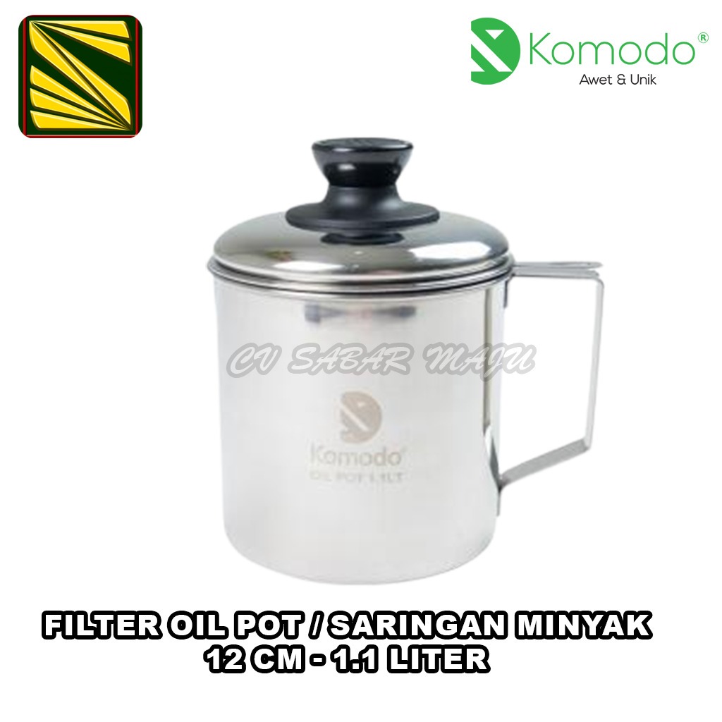 Jual Komodo Oil Pot 1.1 Liter Saringan / Wadah Tempat minyak Goreng ...