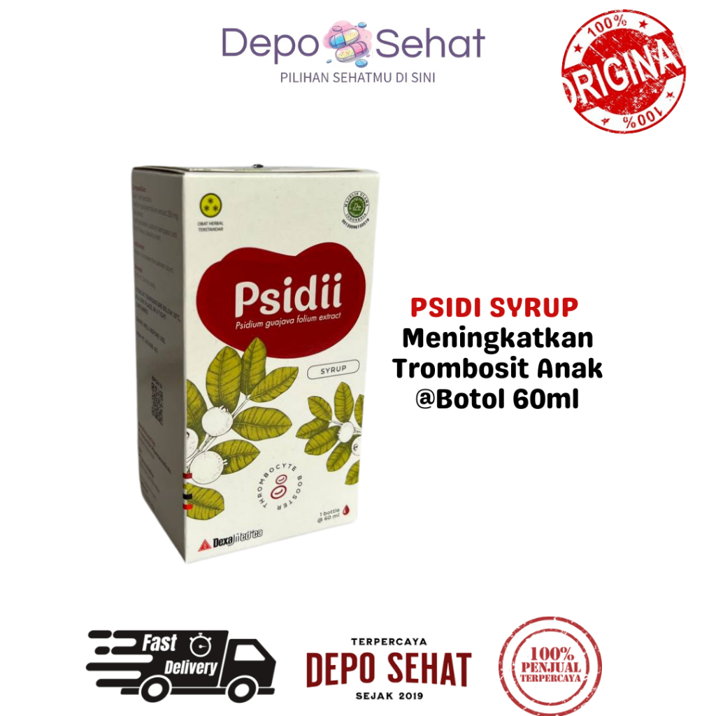 Jual PSIDII SIRUP ekstrak daun jambu biji untuk meningkatkan trombosit ...