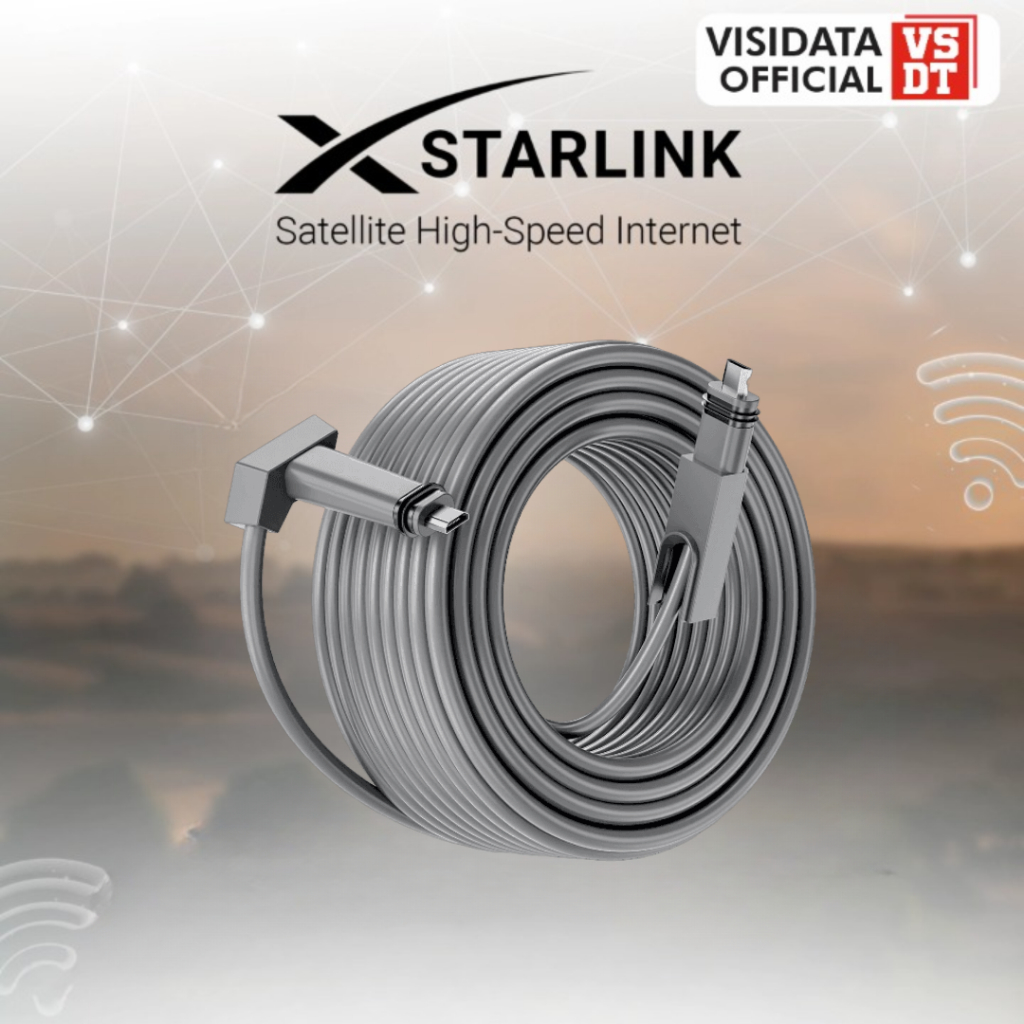 Jual STARLINK Cable Actuated 22.5 Meter / 75 ft Kabel Standar Starlink | Shopee Indonesia